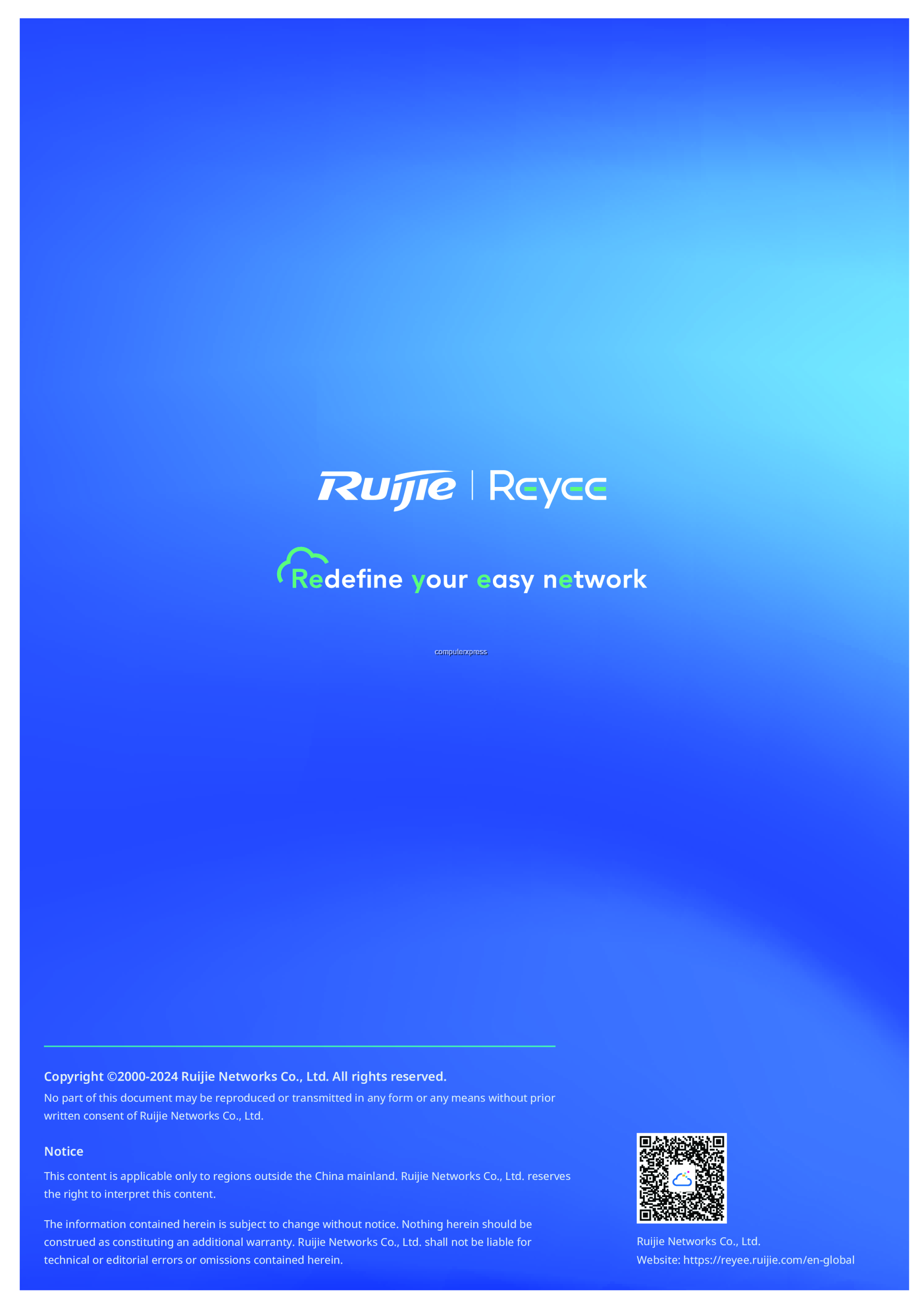 Ruijie Reyee Wi-Fi 6 Router, RG-EW3000GX PRO 3000M Dual-band Gigabit ...
